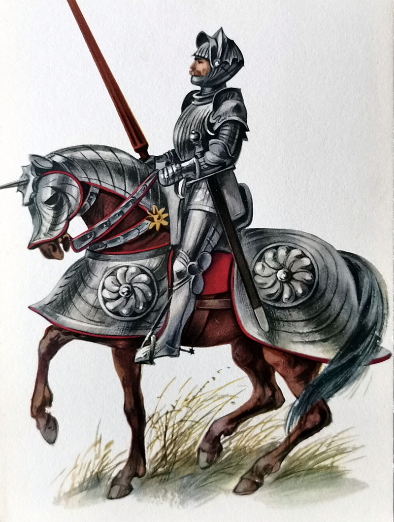 Szarża polskiej husarii w drugiej połowie XVI wieku. Natarcie kawalerii ...